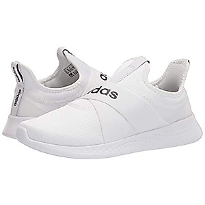 adidas Women's Puremotion Adapt Running Shoe, White/Black/Dove Grey, 8