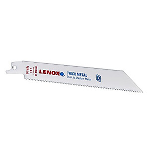 LENOX Tools Reciprocating Saw Blades, Metal Cutting, 6-Inch, 18 TPI, 25-Pack (20494B614R)