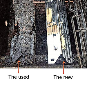 SafBbcue Stainless Steel Heat Plate for Kenmore 146.34611410 146.23679310 146.46372610 146.34461410 146.23678310 146.29162310 146.23680310 146.30213510, Heavy Duty Heat Shield, Flame Tamer