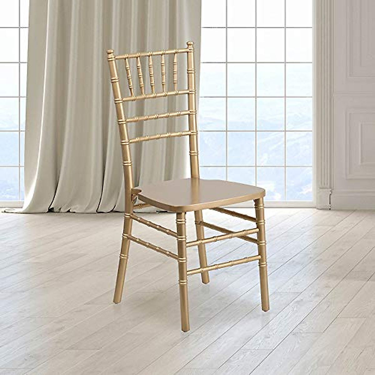 Flash Furniture 2 Pack HERCULES Series Gold Wood Chiavari Chair