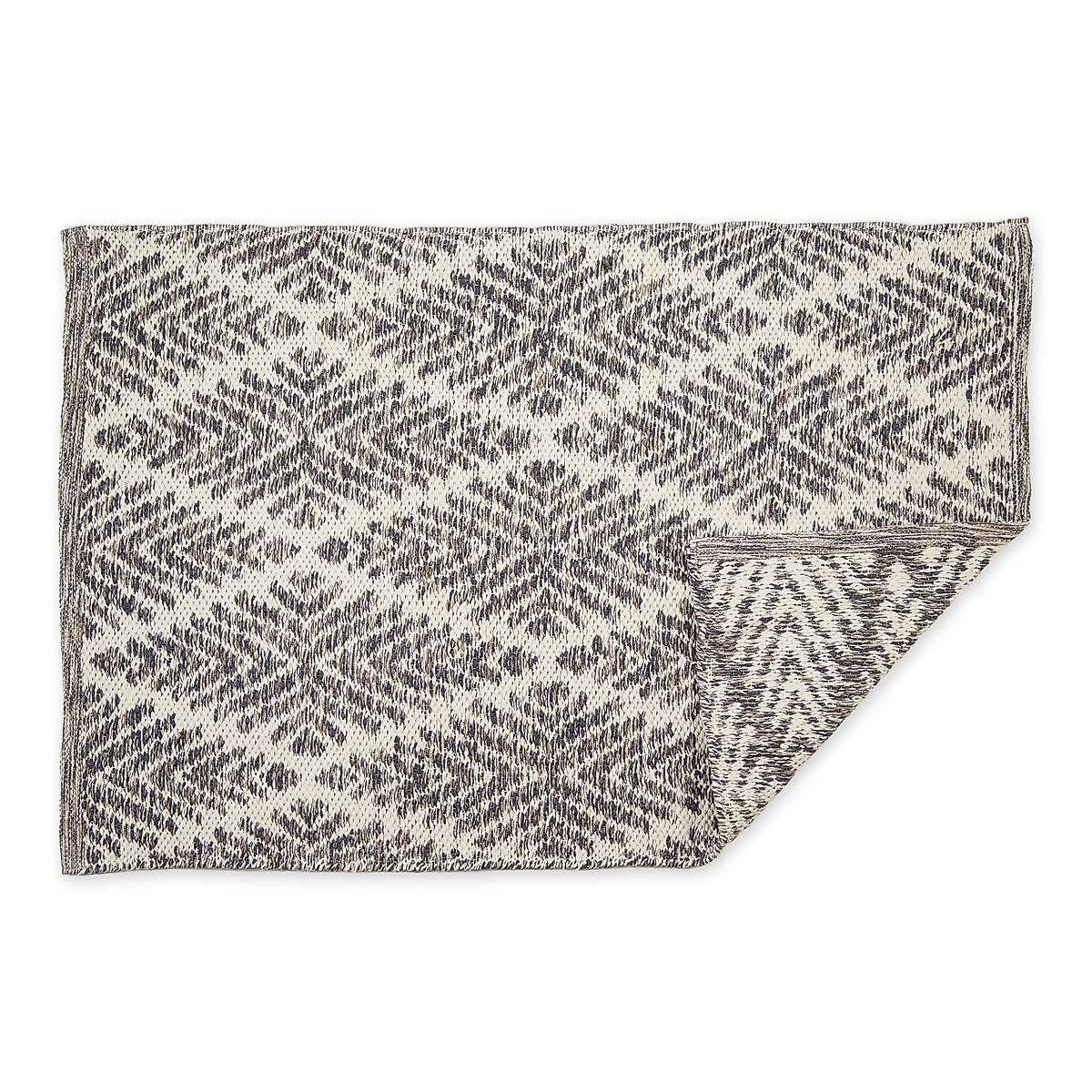 DII Woven Rugs Collection Hand-Loomed, 2x3', Gray Diamond