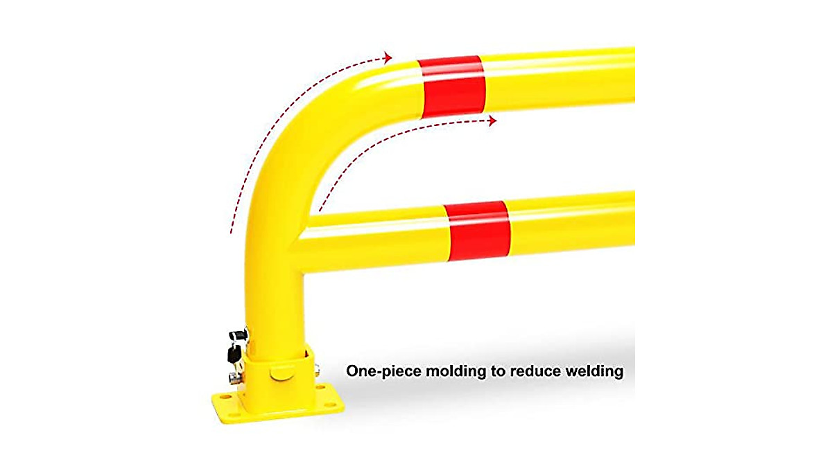 Lockable Folding Parking Bollard - Secure Your Space