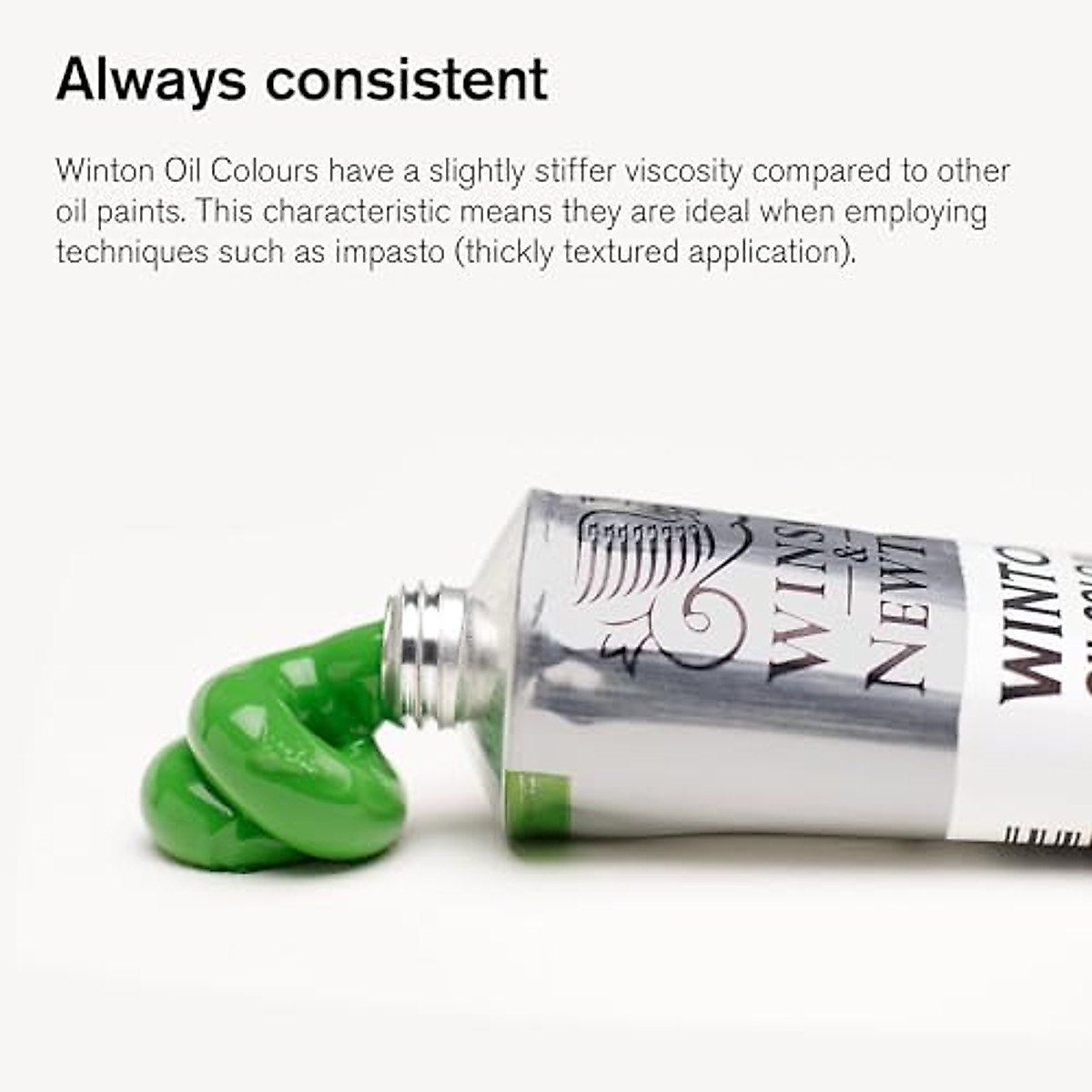 Winsor & Newton Winton Oil Color, 37ml (1.25-oz) Tube, Permanent Green Light