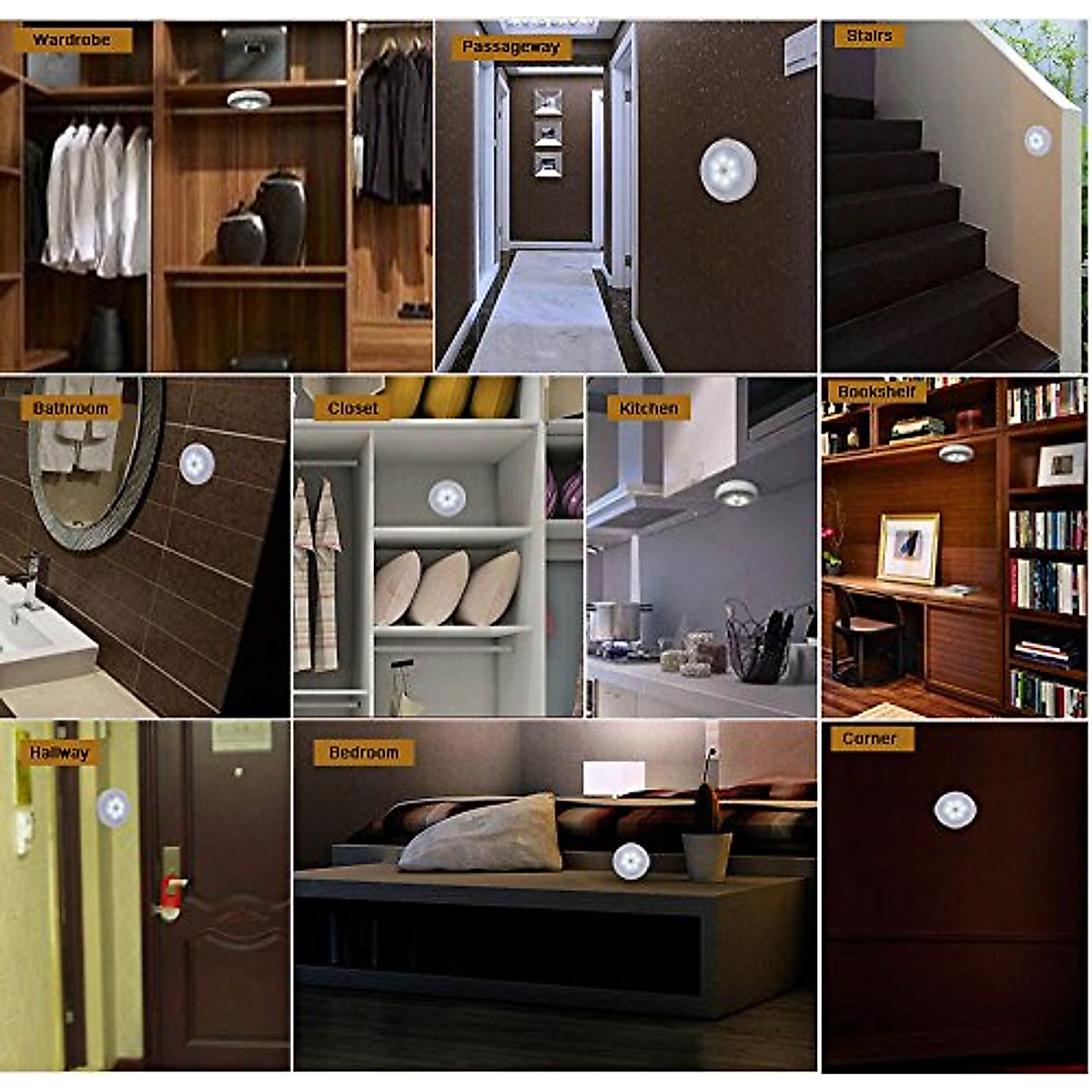 Motion Sensor Night Lights Stair Lights Closet Lights Flexible EL Wire Glow Lighting for Halloween Party Decorations 16.4ft/5m