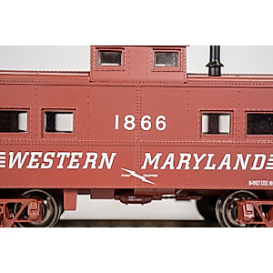 Bachmann Trains Northeast Steel Caboose - Western Maryland #1863 (Speed Lettering) - HO Scale, Protypical Brown