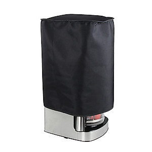 Hermitshell Dust Proof Cover with Soft Velvet Lining Fits Cuisinart DCC-3200AMZ / DCC-3400 PerfecTemp 14 Cup Programmable Coffeemaker (Black)