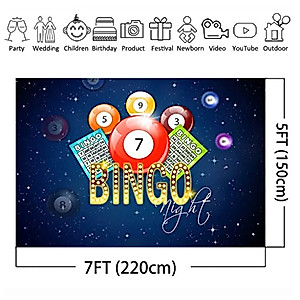 Billiard Backdrop for Bingo Party Decoration Children Theme Design Photo Background Supplies 7X5Ft Vinyl