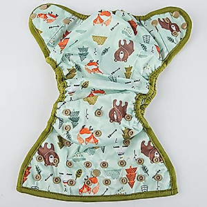 ReUseLife One Size Cloth Diaper Cover Snap with Double Gusset 6 Pack (6DC03)