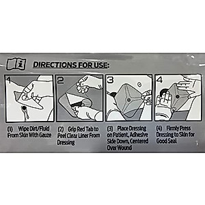 North American Rescue Hyfin Vent Chest Seal, 2 Count (5)