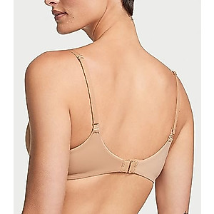 Victoria's Secret T Shirt Demi Bra, Lightly Lined, Smoothing, Bras for Women, Beige (36C)
