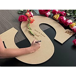 Wood Letter Wedding Guestbook | Personalized Wedding Sign | Modern Wedding Decor | Guest Book Alternative | Event Sign in