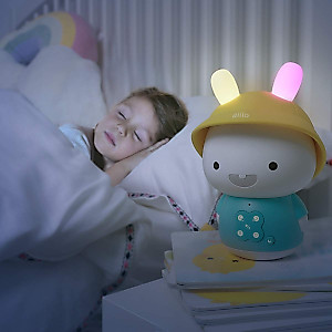 Alilo Smart Learning Robot Bunny Toy, Rabbit Montessori Education Toy with New Deluxe Bluetooth and Lights Model, Bedtime Storytelling, Gift Present for 8-48 Months Baby Kids Infants Toddlers