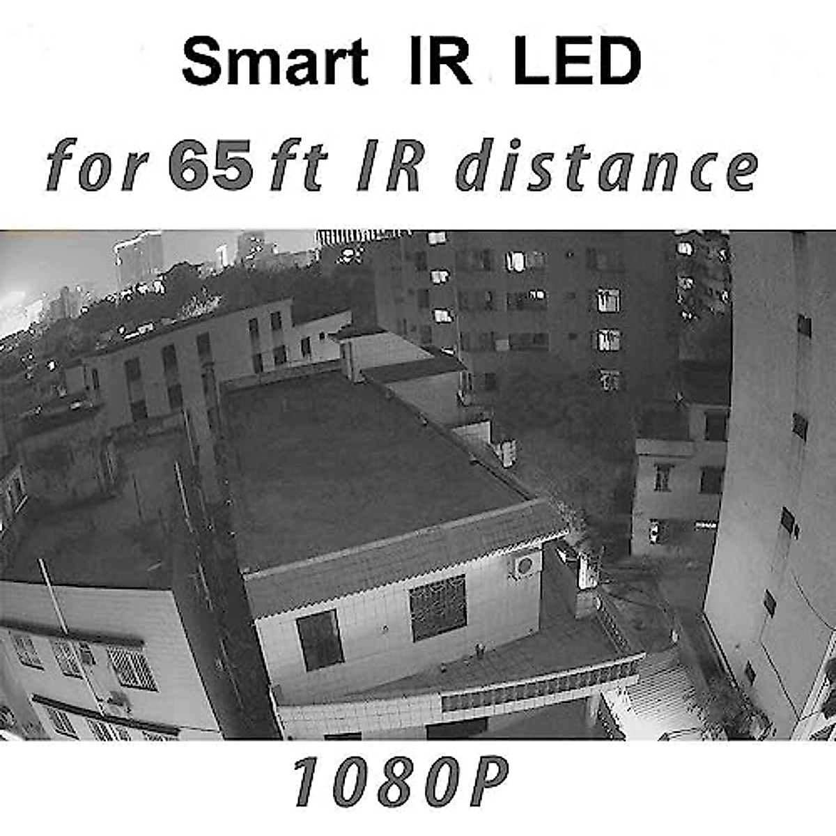 2MP Analog TVI AHD CCTV Vandal Dome Surveillance Security Camera, 2.8mm 100° Wide Viewing Angle, 1080P, 65ft Night Vision, Outdoor, Compatible with Swann/ANNKE/Hikvision DVR, Full Metal Housing