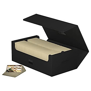 Ultimate Guard Arkhive 800+, Deck Case for 800 Double-Sleeved TCG Cards, Black, Compatible with Boulders, Magnetic Closure & Microfiber Inner Lining
