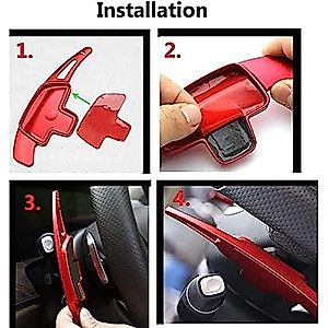 Paddle Shifters for Mercedes Benz GLC C E Class W213 W205 Car Styling Steering Wheel Shift Paddle Extension Shifters Replacement Accessories,Black