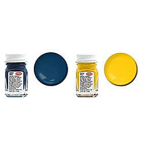 Make Your Day Testors Naval Color Enamel Paint Variety, 1/4 fl oz (Pack of 11) PaintBrush Set