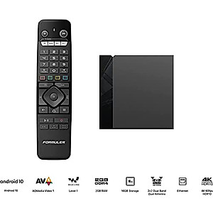 Dreamlink/Formuler Formuler Z10 Pro Android 10 Dual Band 5G LAN 2GB Ram 16GB ROM 4K Extra 7 Colours Wireless Keyboard Black