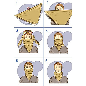 Explore Land Cotton Shemagh Keffiyeh Tactical Desert Scarf Neck Head Wrap with Tassel for Men Women