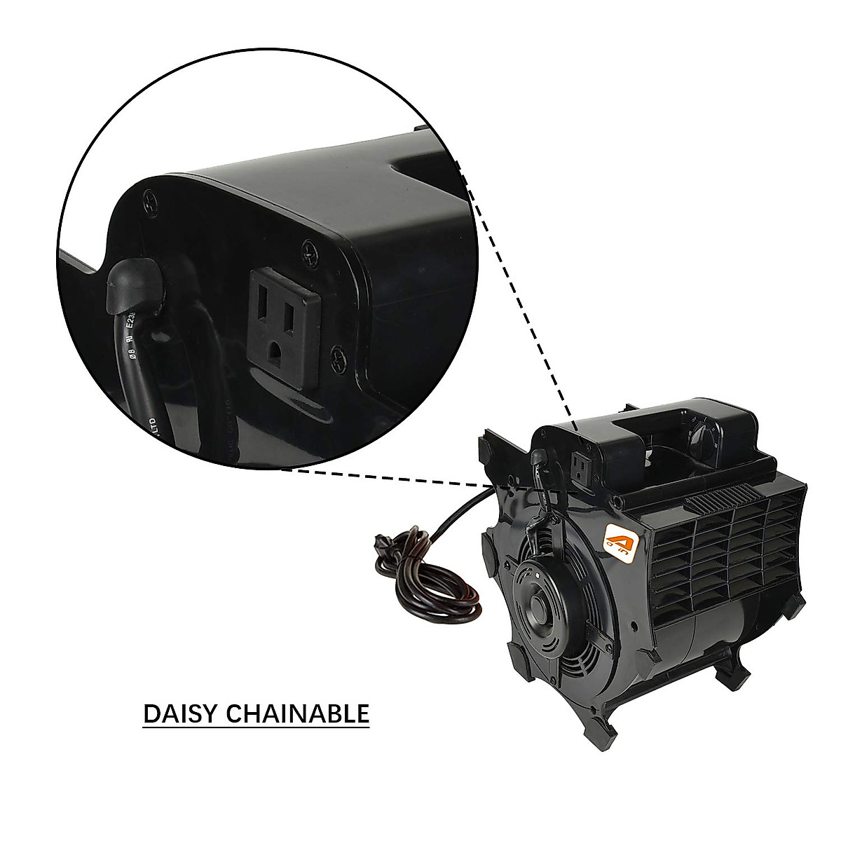 AAIN LT015 High Velocity Blower Fan Pro,Industrial Air Mover,Utility ElectrIc Carpet Dryer,Ideal for Wet Carpets, Floors,Walls & Ceilings 3-speed,1200 CFM,2/5 HP