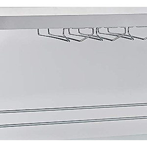 Coaster Home Furnishings Prescott Rectangular 2-Shelf Bar Unit Glossy White