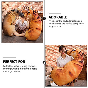 Toyvian Home Decor Home Decor Sunflower Decor Big Hugging Pillow Dog Plush Pillow Dog Hugging Pillow Dog Plush Pillow Large Dog Stuffed Animal Pillow Sunflower Decor Sunflower Decor