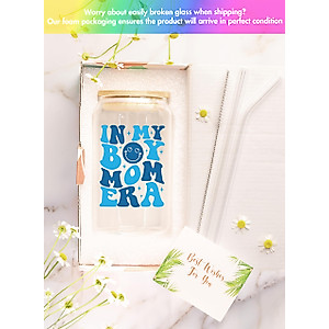 NewEleven Christmas Gifts For Mom, New Mom - Gifts For a Mom of Boys, Pregnant Mom, Expecting Mom, Mama, Mom To Be, Mommy To Be - 16 Oz Coffee Glass