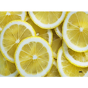 Cute Lemons Kitchen Glass Cutting Board Decorative Gift For Grandma Wife Mom Lemon Design Yellow