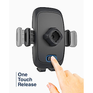 ENCASED Car Phone Holder for All Motorola and LG Smartphone Models, Ultra Grip Windshield + Dash Vehicle Cellphone Mount (Black)