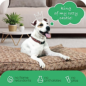 Molly Mutt Huge Dog Bed Cover - Daysleeper Print - Measures 36”x45”x5’’ - 100% Cotton - Durable - Breathable - Sustainable - Machine Washable Dog Bed Cover