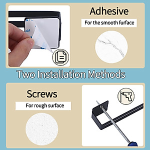 SYXUPUMI 2 Pack Hat Racks for Baseball Caps Wall，Adhesive Hat Organizer for Baseball Caps，Hat Holder for Closet Bedroom Storage，Space Saving Modern L -Shaped Hat Hooks Wall Mount