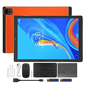Gaeirt 10.1 Inch 2 in 1 Tablet, US Plug 100‑240V Tablet 1960x1080 MT6735 Deca Core CPU 2MP 5MP Dual Speakers for Study (US Plug)