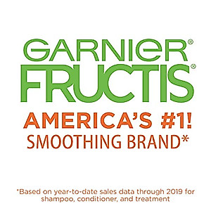 Garnier Fructis Sleek and Shine Conditioner, Frizzy, Dry, Unmanageable Hair, 12 fl; oz.