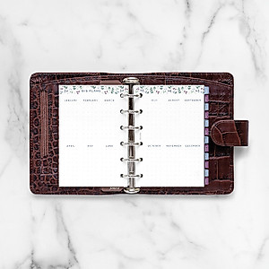 Filofax Calendar Diary Refill, Pocket Size, Week-to-View, Garden Minimal Diary Pack, Multilingual: Five Languages, 2024 (C68292-24)