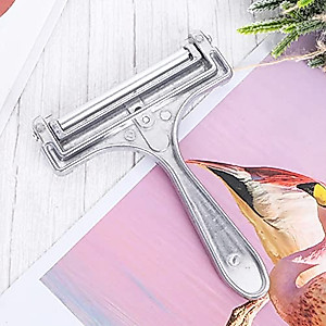 UPKOCH Slicer Restaurant Board Utensils With Cutter Wire Bakery Adjustable Shaver Home Cheese Spreaders Multi-functional Tool Held Hand Cutter: Knives Mushrooms Cutters Metal Appetizers Cheese 1pc