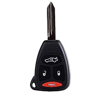 CCIYU Replacement Keyless Entry Remote Control Car Key Fob 1 X 4 Buttons for for D odge/for for J eep/for Mitsubishi/for C hrysler Series KOBDT04A