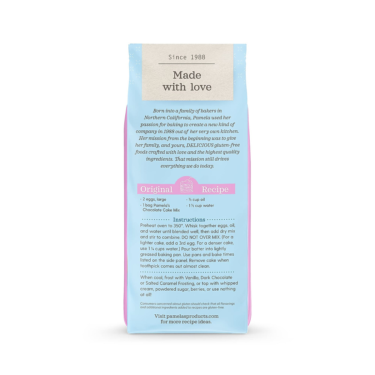 5 Savers Package:Pamela's Chocolate Cake Mix Gluten Free (6x21 Oz)