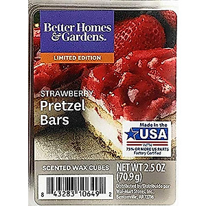 Better Homes & Gardens Scented Wax Cubes, 2.5 oz (Strawberry Pretzel Bars, 2.5 Oz)