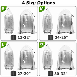 Aoketo 28 x 40 inches Extra Large Clear Drawstring Plastic Storage Bags, Multi-Purpose for Storage and Household Organizing Reusable Bags, Perfect for DustProof, MoistureProof (5 Pack, 4.72 Mil, Flat)