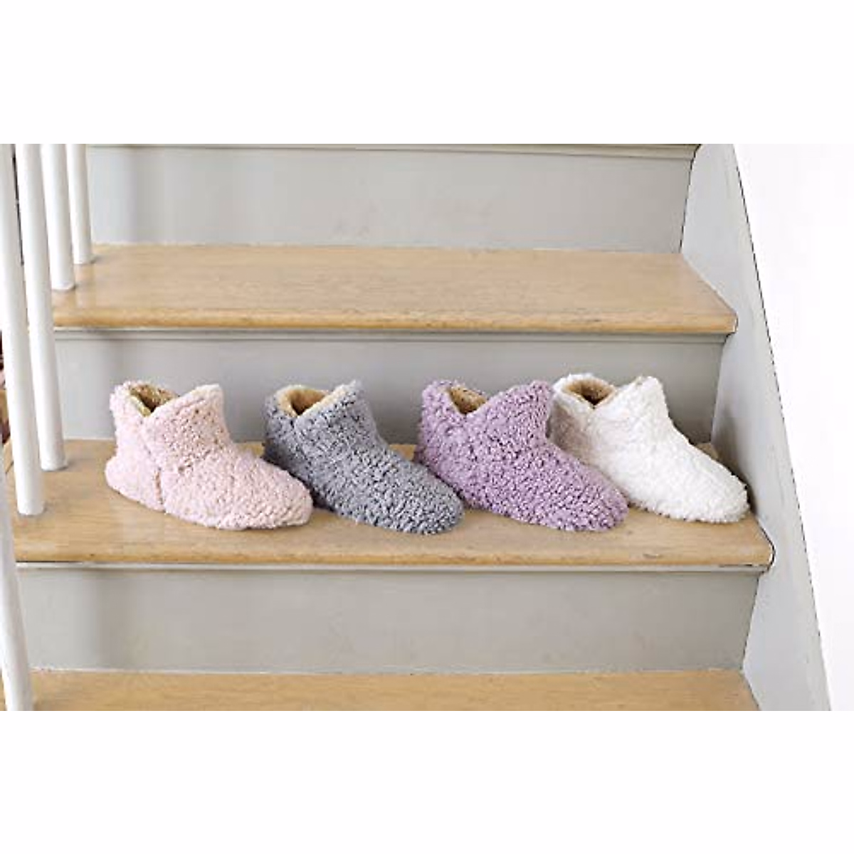 Dearfoams womens Chelsea faux sherpa Bootie Slipper, Elderberry, Large US