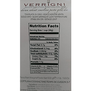 2 Pack - Verrigni Gold die cut spaghetti - 1.1 lbs. each