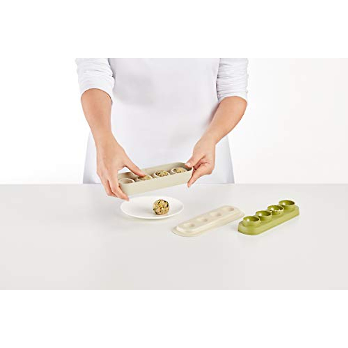 Lékué Veggie Ball Maker, 8.2 x 2.2 x 2.8in, Green