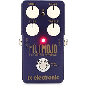 TC Electronic MojoMojo Overdrive Pedal - Paul Gilbert Edition Bundle with Zeus Drive Overdrive Pedal