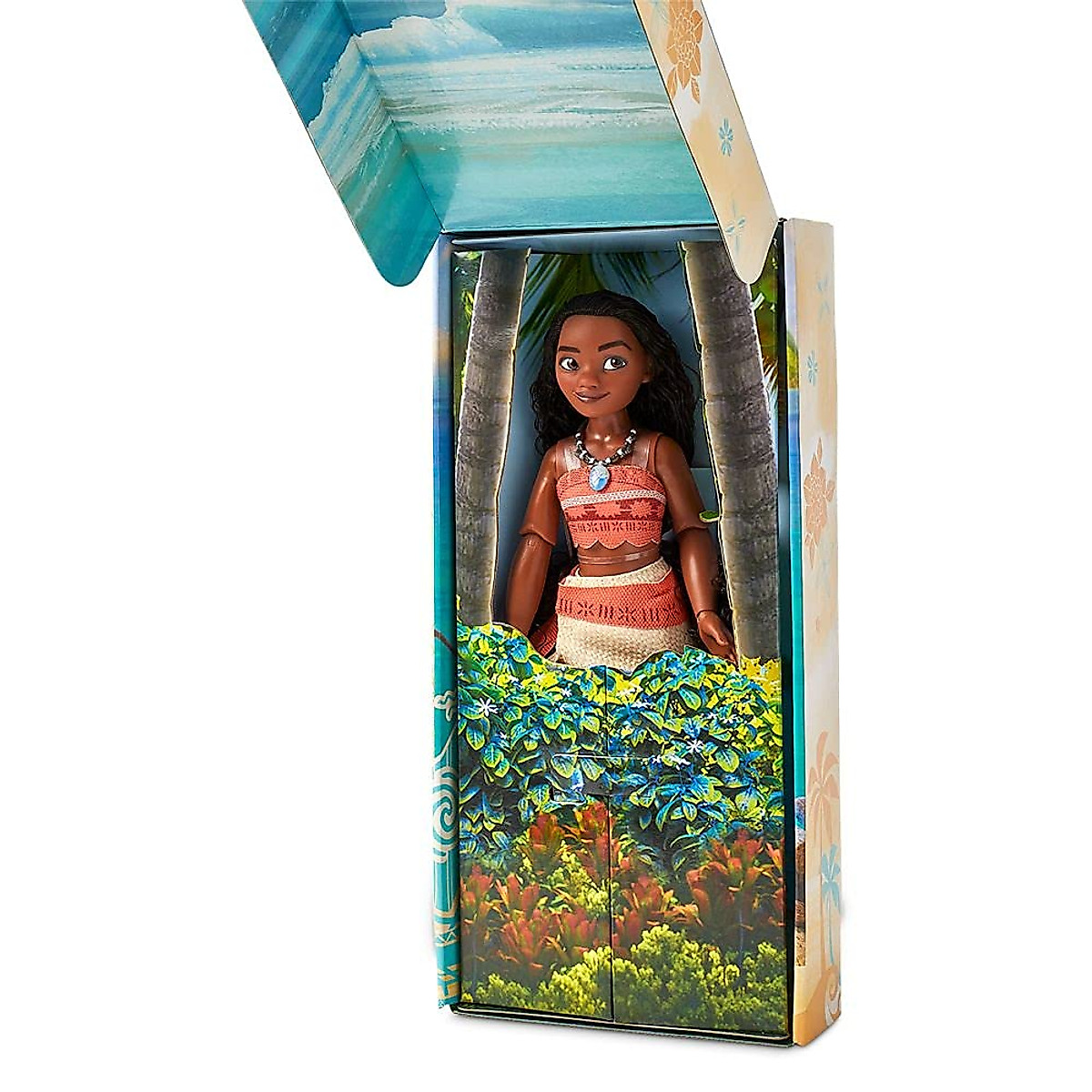 Disney Store Official Disney Princess Classic Doll (Moana), 11 Inches, Includes Brush with Molded Details, Fully Posable Toy in Classic Outfit - Disney Princess Toys for Girls