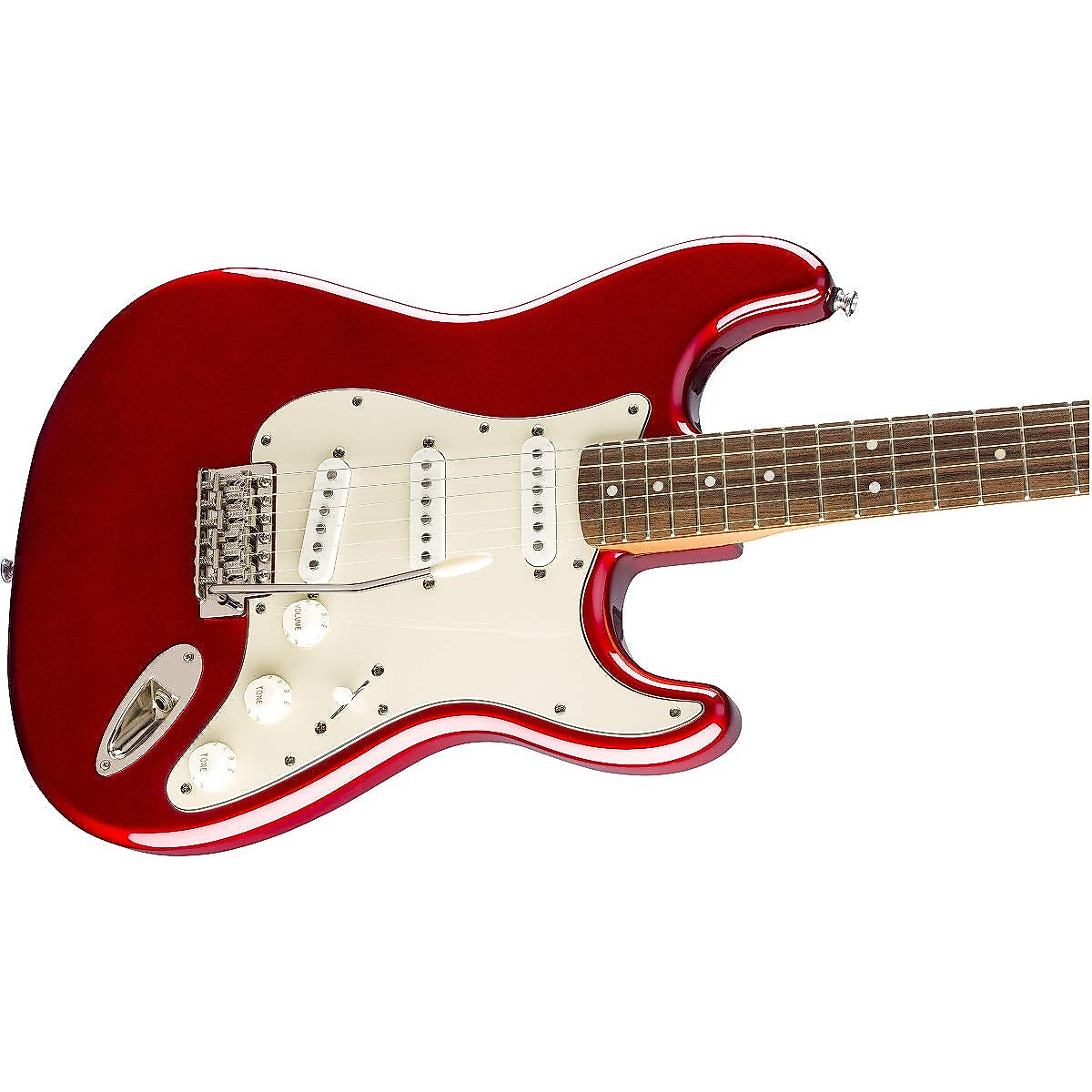Squier Classic Vibe 60s Stratocaster Electric Guitar, with 2-Year Warranty, Candy Apple Red, Laurel Fingerboard
