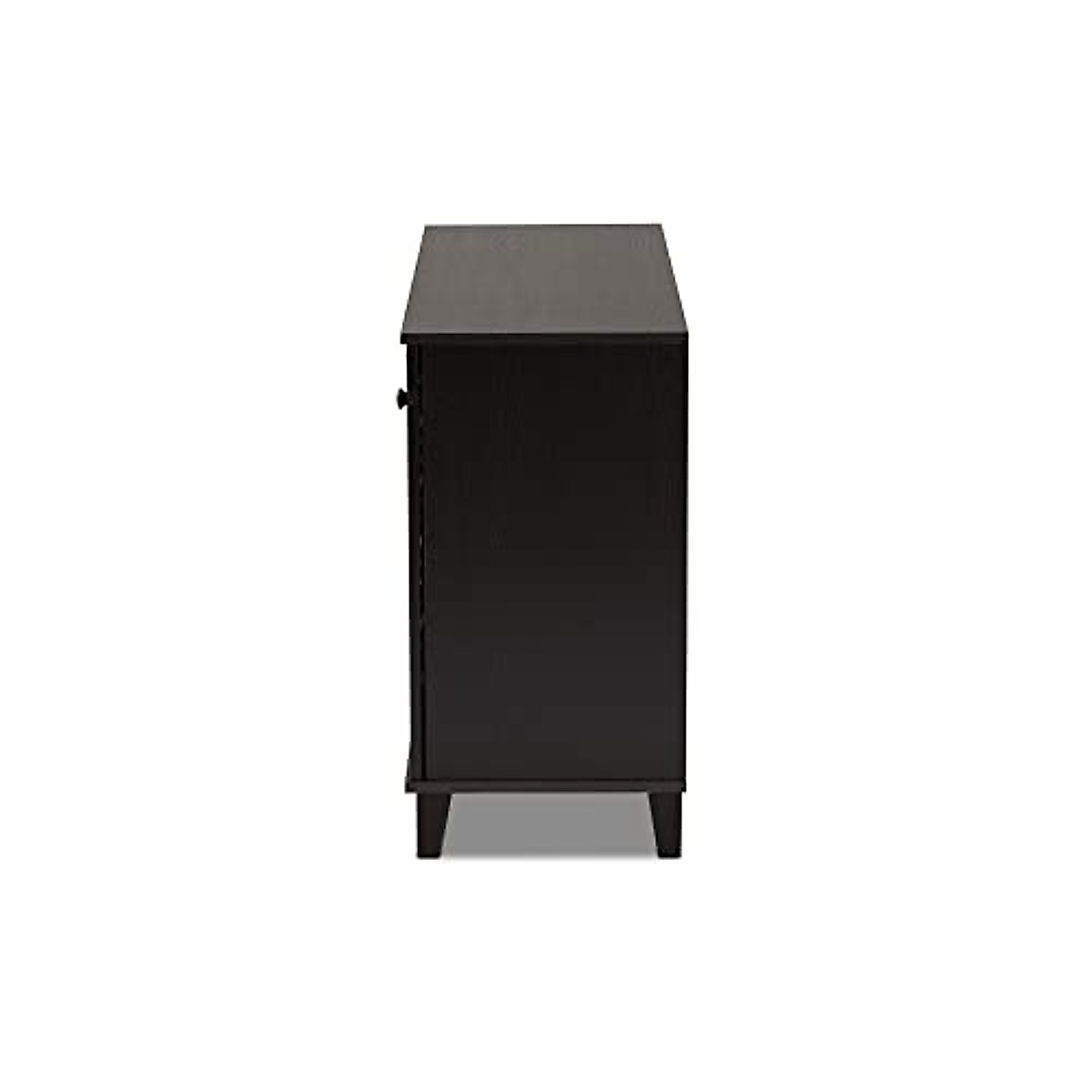 Baxton Studio Warren Shoe-Storage Cabinet, Espresso