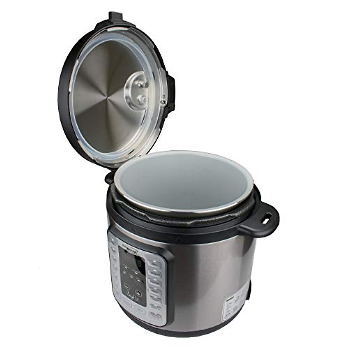 Brentwood Select EPC-636 8-in-1 Electric Pressure Slow, Rice, Egg Cooker, Sauté, Steam, Yogurt, and Food Warmer, 6 Quart, Staiinless Steel/Black