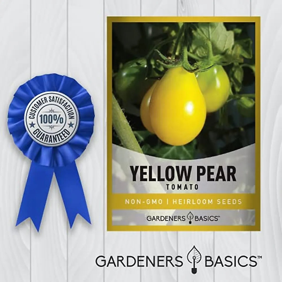 Yellow Pear Tomato Seeds for Planting Heirloom Non-GMO Seeds for Home Garden Vegetables Makes a Great Gift for Gardening by Gardeners Basics