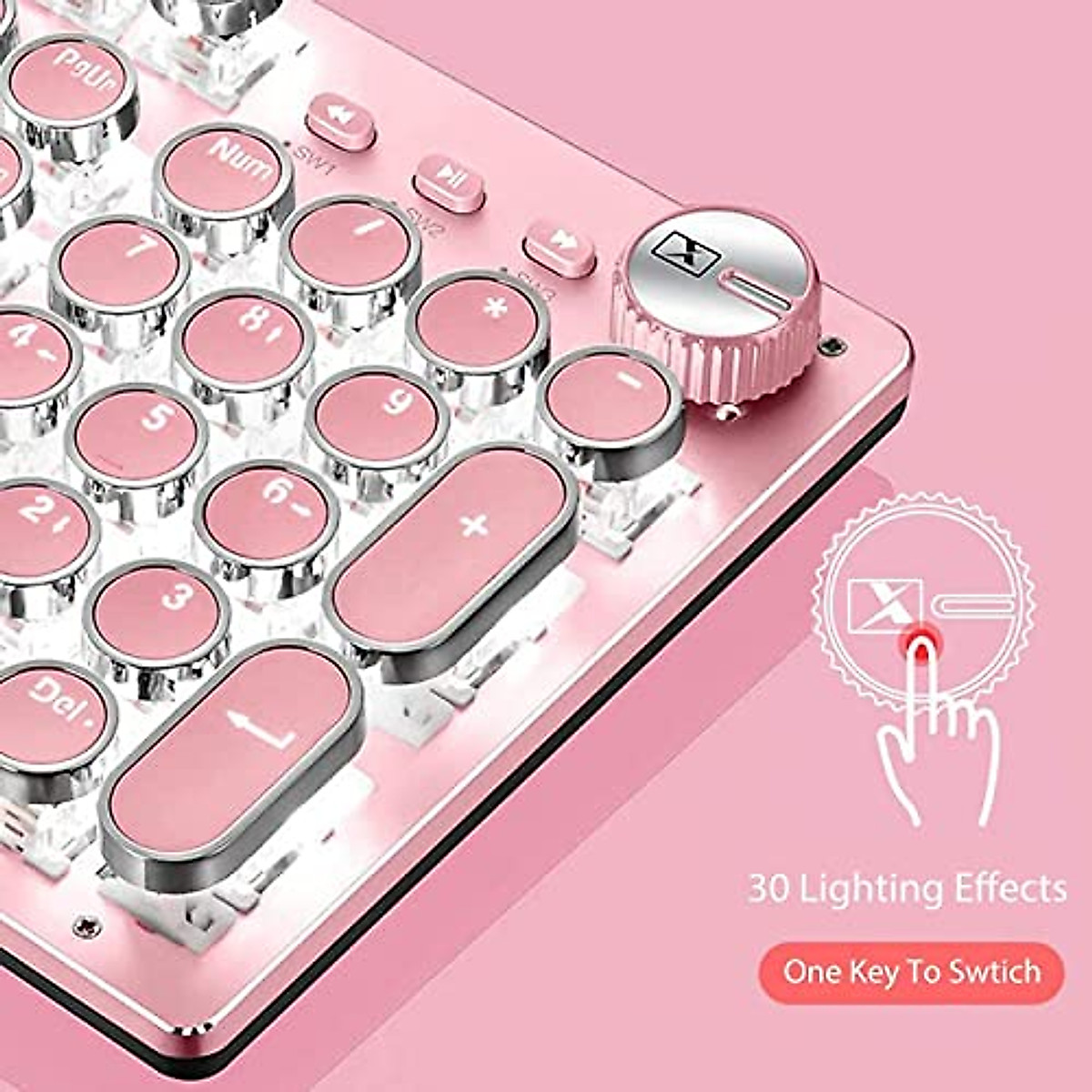 Basaltech Mechanical Gaming Keyboard and Mouse Combo, Retro Steampunk ...