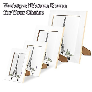 POFATO Animal Dabbing Unicorn 8x10 Picture Frame Wood Photo Frame for Tabletop Display Wall Mount Picture Frame Display 8 x 10 Inch Photo Wall Decor Home Gift Frames