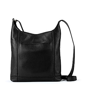 The Sak womens De Young Leather Crossbody Bag, Black Ii, One Size US